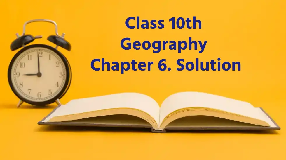 विनिर्माण उद्योग Class 10th Geography Chapter 6. Solution